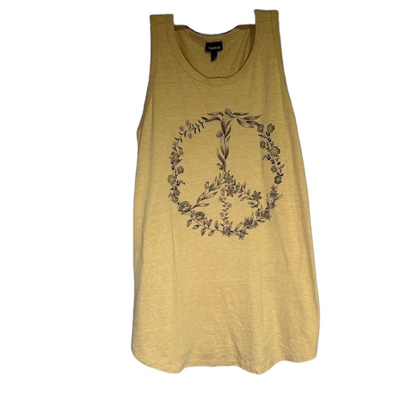 torrid | Tops | Torrid Floral Peace Sign Tank Top 3x | Poshmark